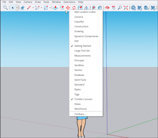 Toolbars | SketchUp Help